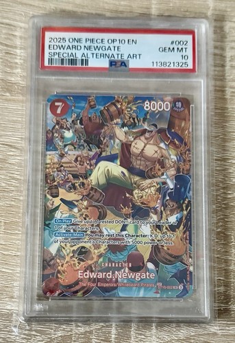 2025 ONE PIECE OP10-ROYAL BLOOD SPECIAL ALTERNATE ART #002 EDWARD ...