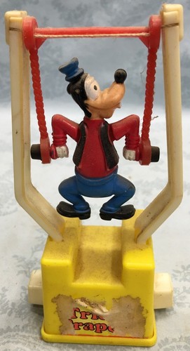 Gabriel 1977 Disney Goofy Tricky Trapeze Push Button Toy Hong Kong | eBay