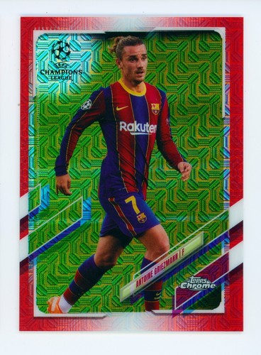 2020-21 Antoine Griezmann Topps Chrome Japan Red Refractor FC Barcelona ...