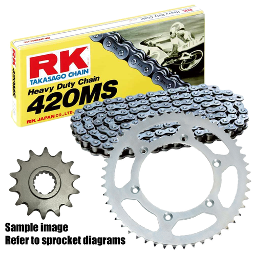 RK HD Chain & Sprocket Kit for 1973-1975 Honda XR75 - 14/44 | eBay ...
