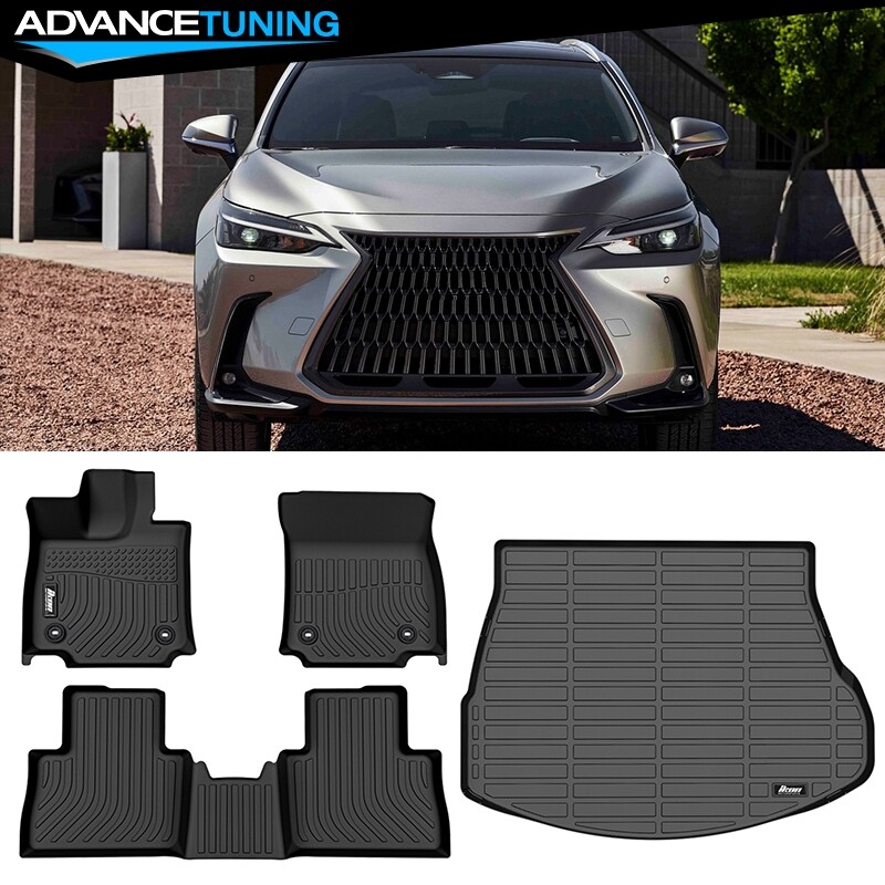 Fits 22-24 Lexus NX350h NX450h All Weather 3D Molded Floor Mats + Cargo ...