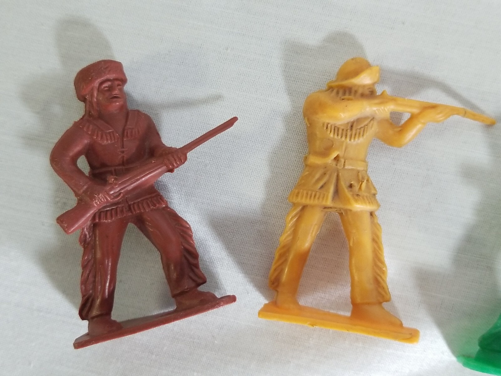 Vintage Tim Mee Toys Cowboy Daniel Boone Plastic Western Figures Green ...