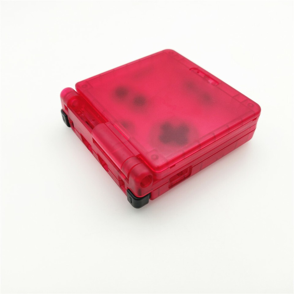 Transparent Clear Red Shell Housing Case For Game Boy Advance SP GBA SP ...