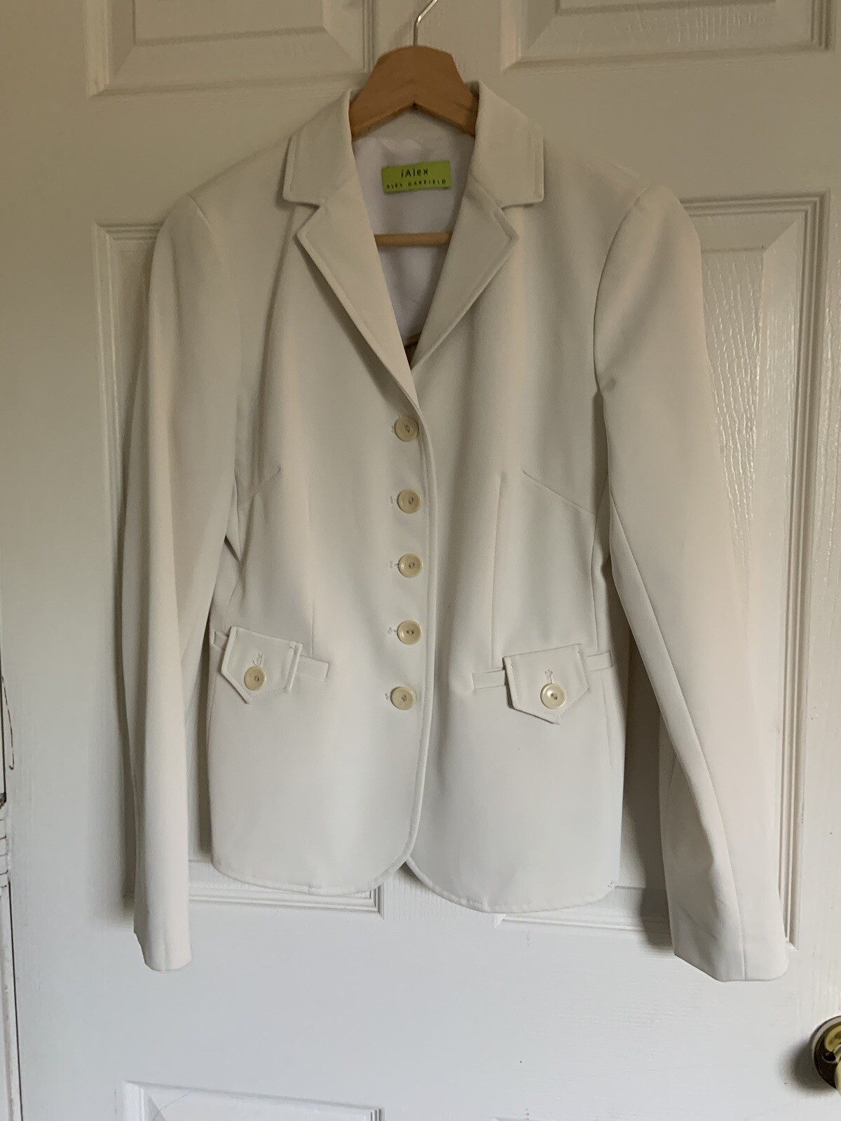 i Alex Alex Garfield winter white button front blazer… - Gem