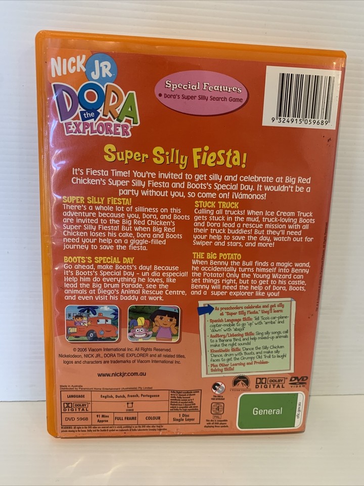Dora The Explorer - Super Silly Fiesta (DVD, 2000) Region 4 ...
