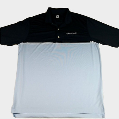 FootJoy Golf Mens XL Color Block Lisle Navy Heather Sky White 27340 Was ...