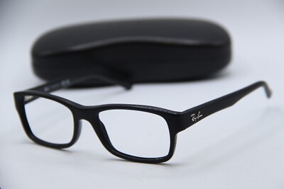 NEW RAY-BAN RB 5268 5119 BLACK AUTHENTIC DESIGNER EYEGLASSES W/CASE 50 ...