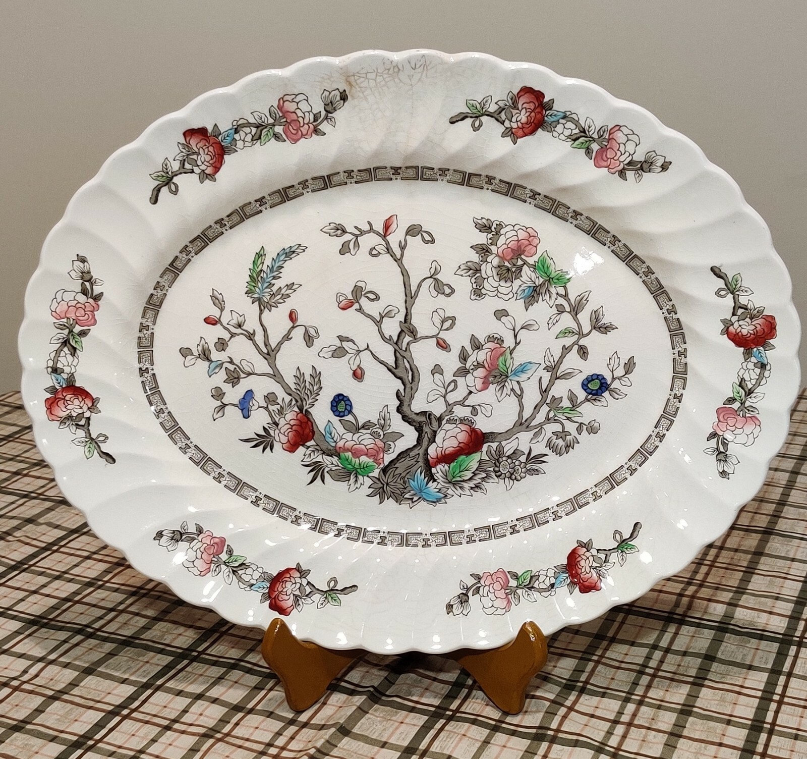 Myott Indian Tree. China serving late, pattern, platter. England | eBay