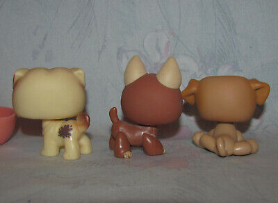 LPS Littlest Pet Shop Set 3 - #623 Messiest Pug, #1362 German Shepherd ...