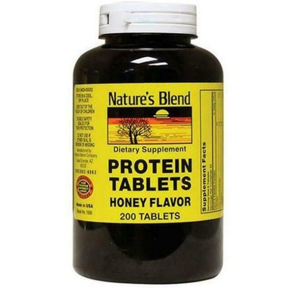 Nature's Blend Protein Chewable Tablets Honey 200 Ct for sale online | eBay