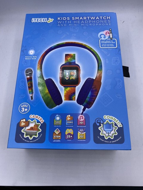 ITECH JR IJ209D-40-F01 651423283 KIDS SMARTWATCH RAINBOW W/ HEADPHONES ...