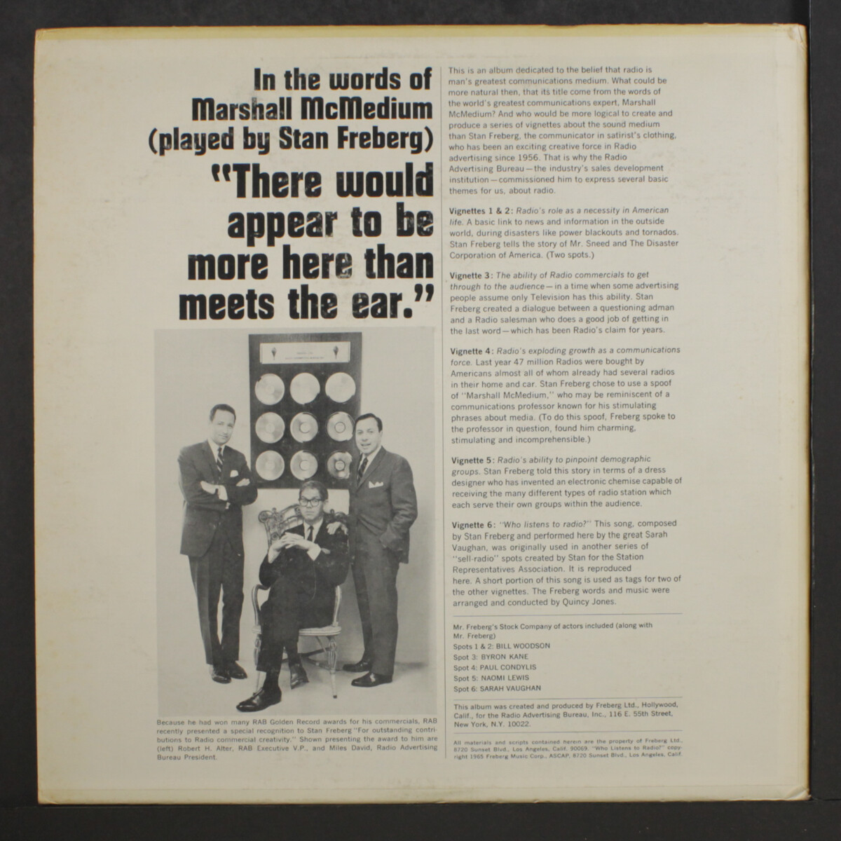 STAN FREBERG: more here than meets the ear RAB 12" LP 33 RPM | eBay