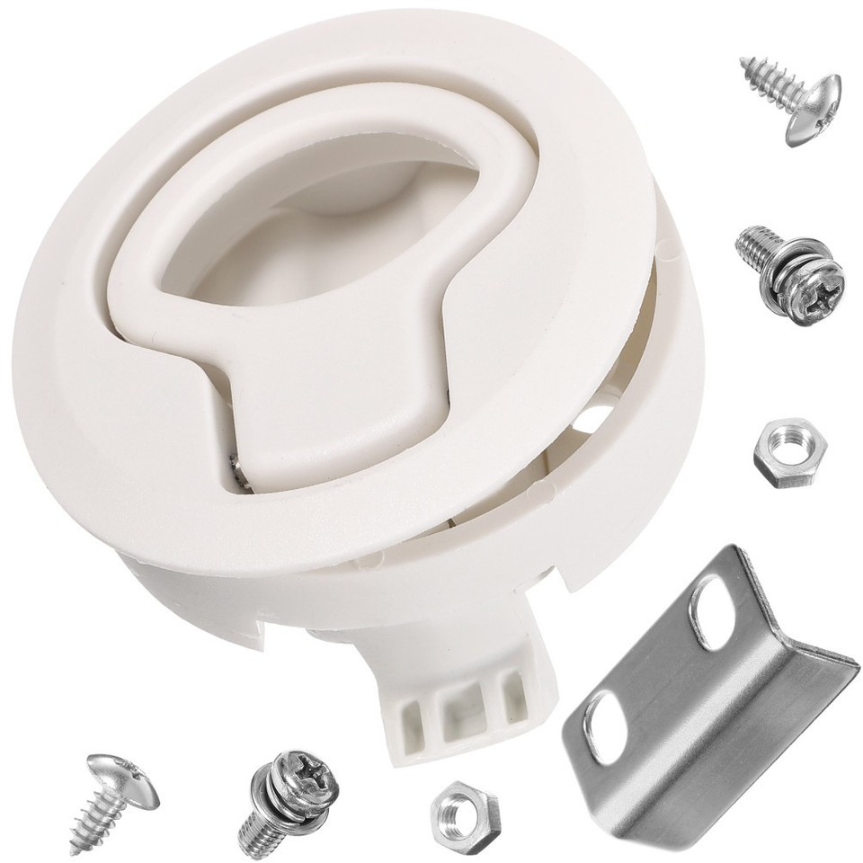 Marine Flush Pull Slam Latch Round Boat Deck Hatch Handle Cabinet Door ...