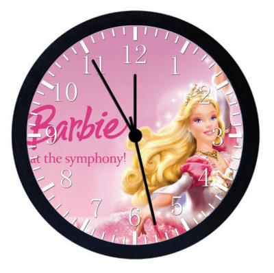 Cute Barbie Doll Black Frame Wall Clock W106 | eBay
