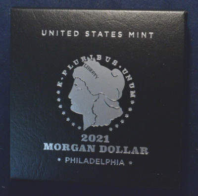2021 P Morgan Dollar Empty Box No Coin with COA and Air Tight Capsule ...