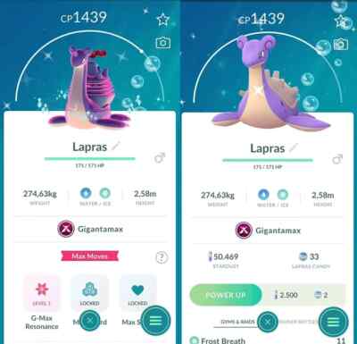 Pokemon Trade Go -- Shiny GIGAMAX Lapras GlGANTAMAX - Trade 20k ...