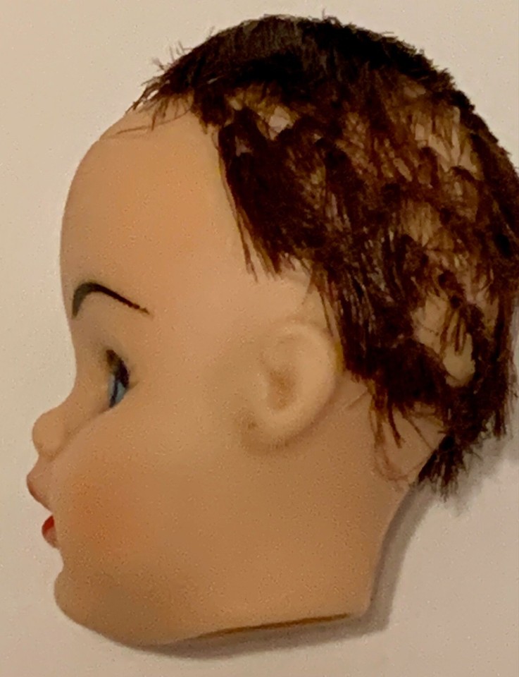 Vintage Barbie Clone? Doll Unmarked Body Bald Head Mark U? Gown Shoes ...