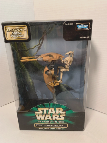 Vintage 1998 Kenner Star Wars STAP and Battle Droid Episode 1 Sneak ...