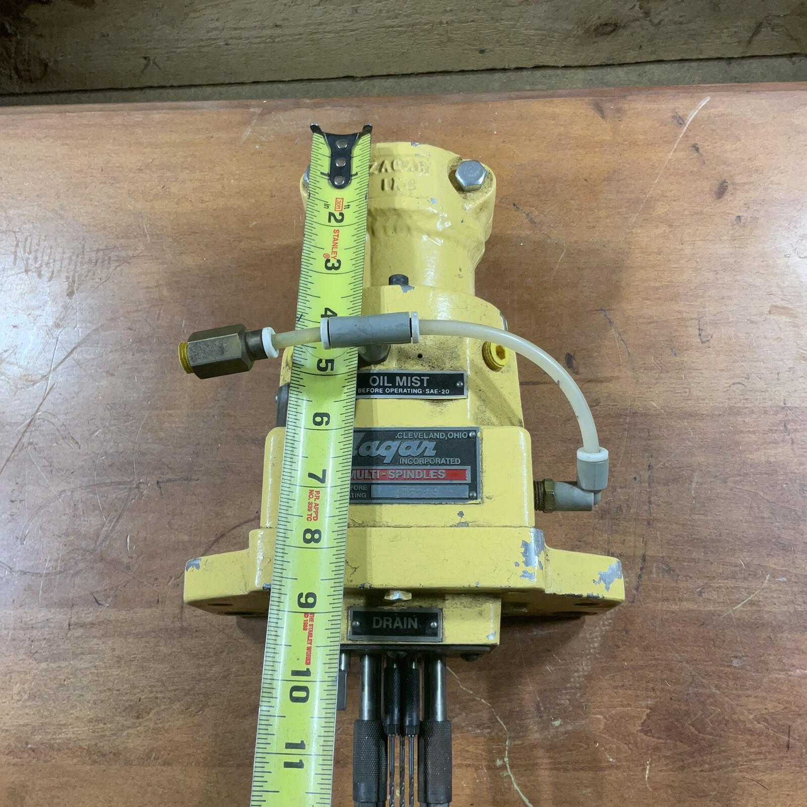 Zagar Gearless Multi-Spindle Drill head For Drill Press, Flat Bit Drive ...