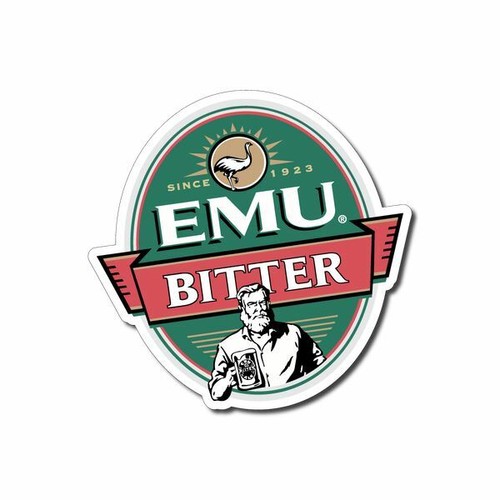 Emu Bitter Sticker / Decal - Beer Bar Mancave Man Cave Shed YTB Aussie ...