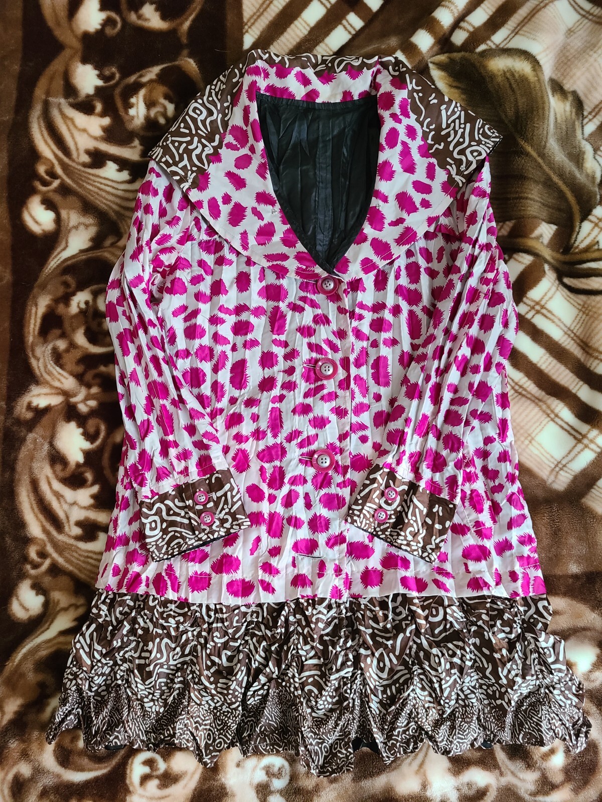 UbU Reversible Crinkle Rain Coat Trench Jacket -Personality Wearable ...