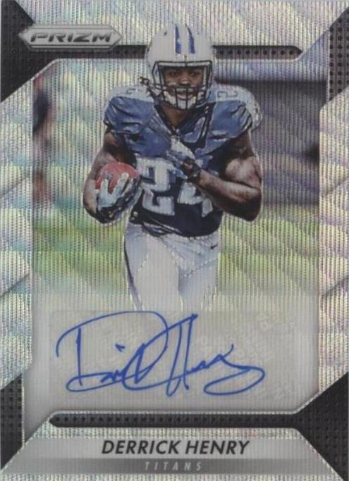 2016 Panini Prizm - Rookie Autograph Derrick Henry #RA-DHR Blue Wave ...