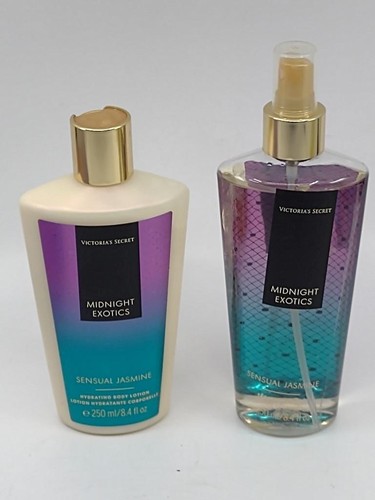 Victoria's Secret Midnight Exotics Sensual Jasmine Fragrance Mist & Body Lotion | eBay