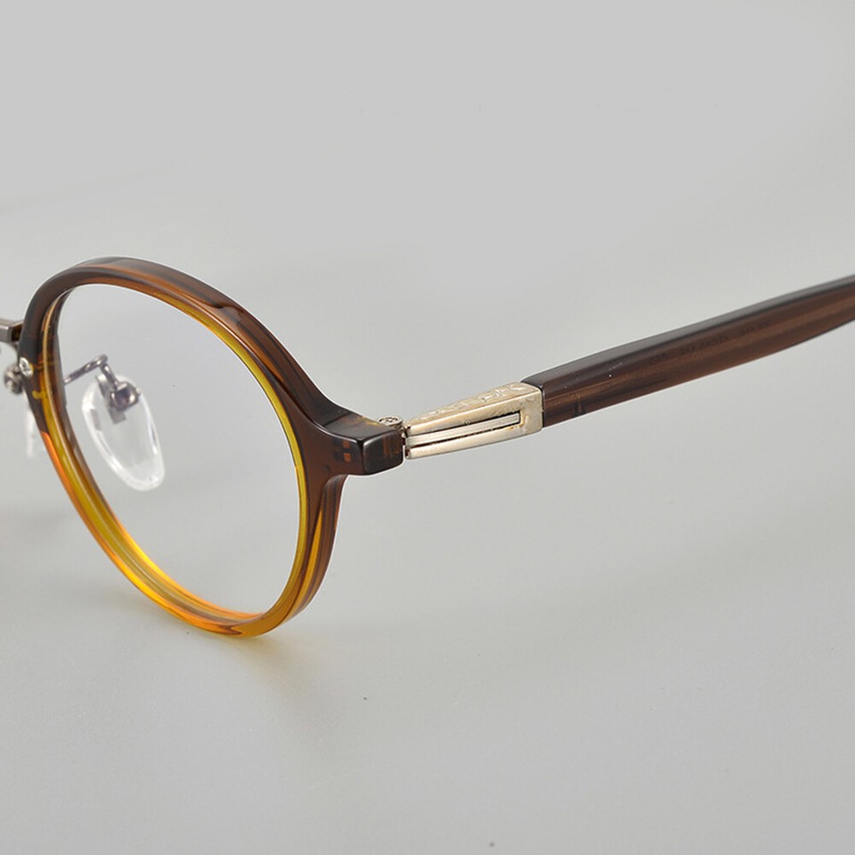 Retro Round Eyeglasses Clear Lens Men Women Spectacles Classical Full ...