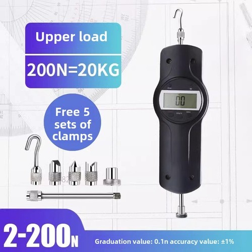 500N Digital Force Gauge Portable Push Pull Dynamometer Measuring ...