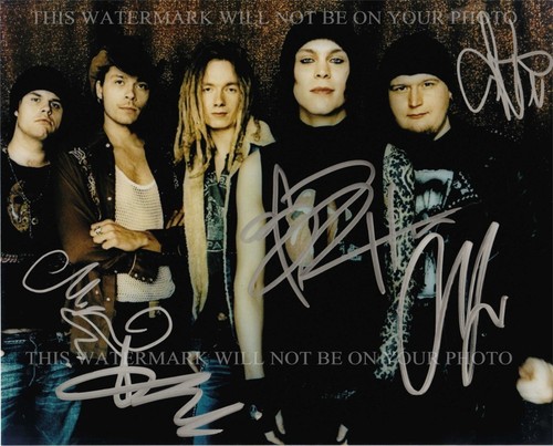 HIM GROUP BAND SIGNED AUTOGRAPH AUTOGRAM 8x10 RPT PHOTO VILLE VALO | eBay