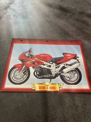 Suzuki TL1000S 1997 1000 TLS fiche carte moto passion collection Atlas ...