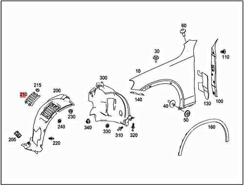 Genuine MERCEDES Glc C253 X253 Coupe SUV Left Service cover 2536931700 ...