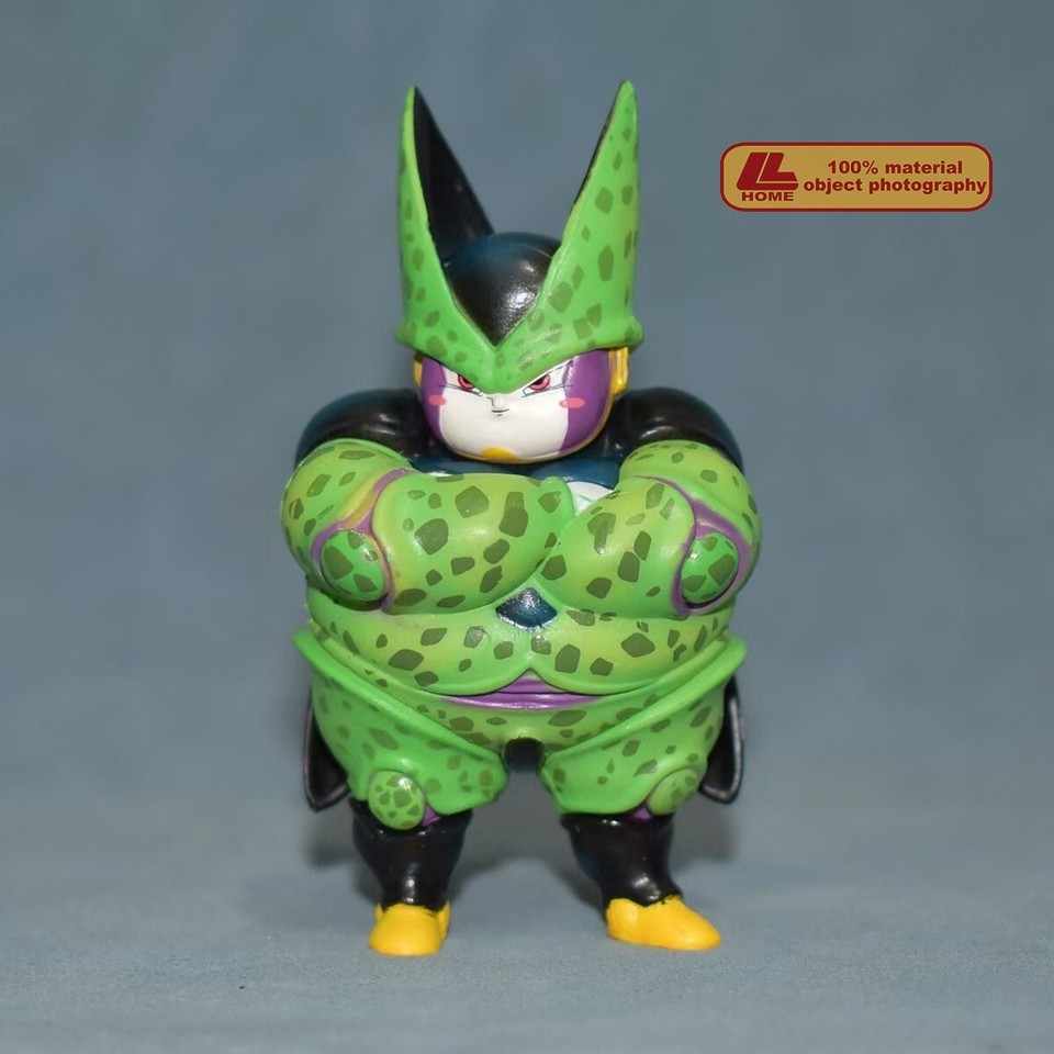 Anime Dragon Ball Z Super Saiyan cell Fat Cute Mini Figure Statue Toy ...