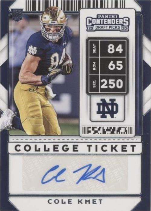 2020 Panini Contenders Draft Picks - College Ticket Autographs Cole ...