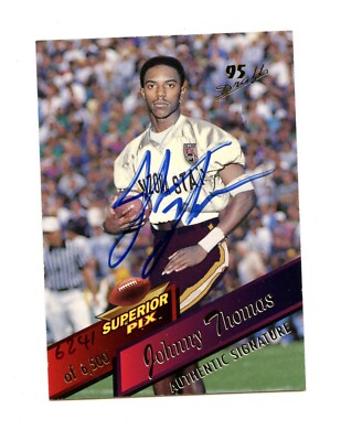 1995 Superior Pix #32 ~ Johnny Thomas ~ Arizona State Sun Devils ~ NM ...