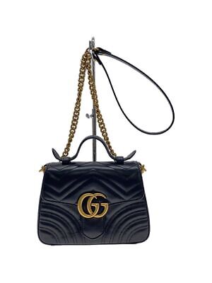 GUCCI shoulder bag leather Black 547260-486628 Used | eBay GUCCI shoulder bag leather Black 547260-486628 Used | eBay