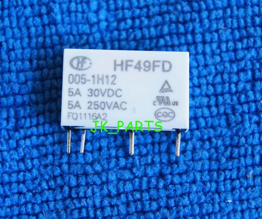 2pcs ORIGINAL 5V HF49FD-005-1H12 Hongfa Relay 4PIN | eBay