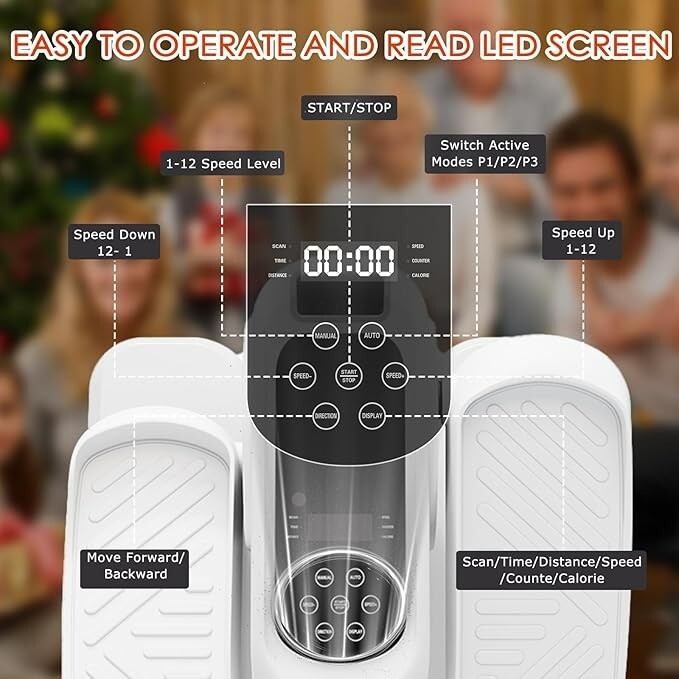 Ellipse Leg Exerciser for Seniors, Electric Seated Eclipse Exercise ...