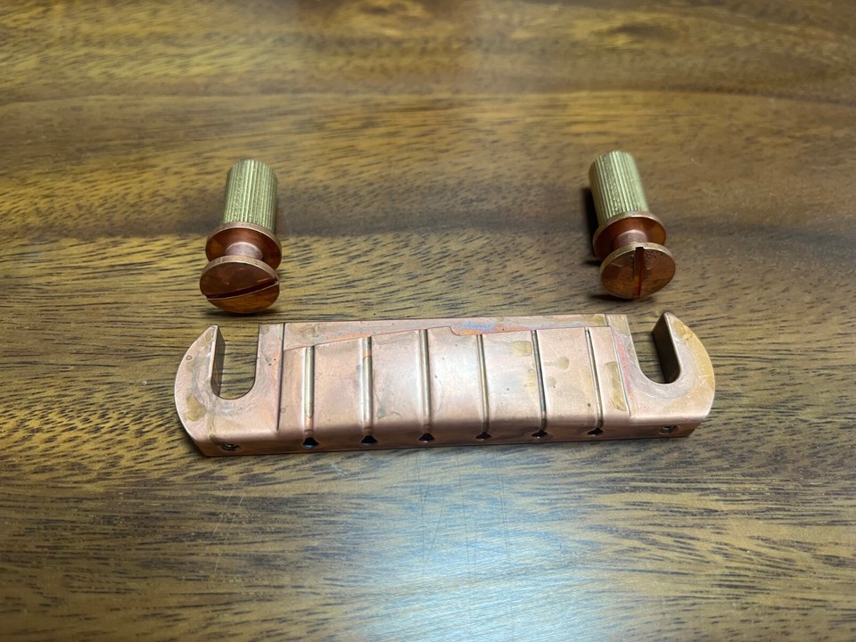 PRS Style Wraparound Bridge Tailpiece all brass | eBay