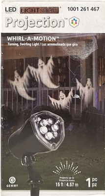 Gemmy LED Lightshow WHIRL A MOTION White Ghost Halloween Yard Decor | eBay