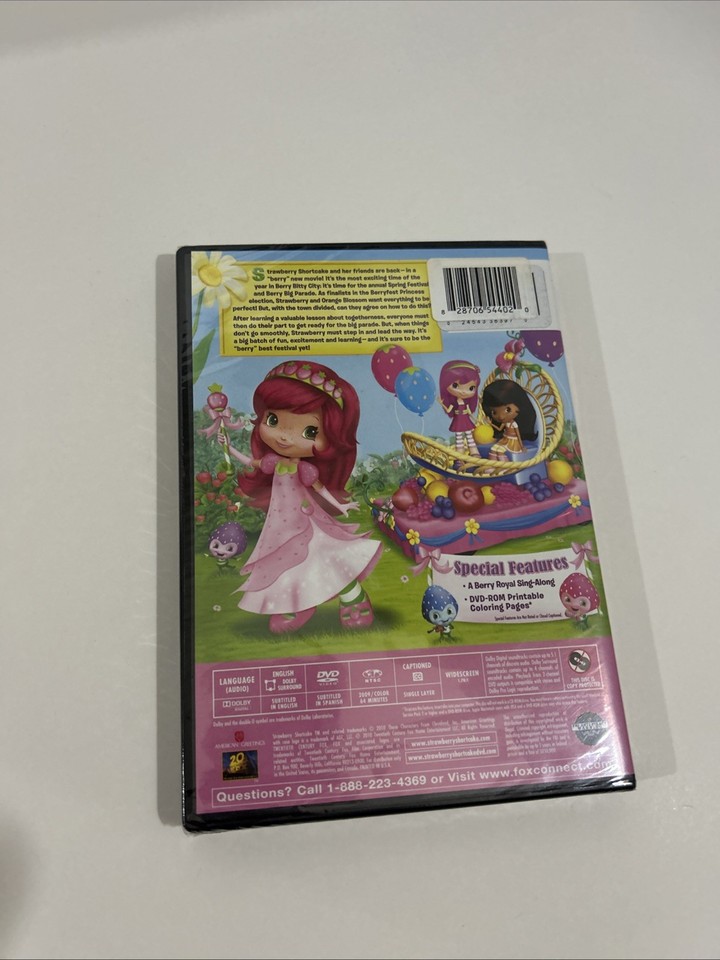 Strawberry Shortcake Berryfest Princess Movie DVD 2010 Wide Screen ...