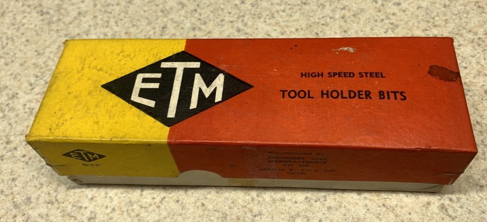 Machinist Tool Lot of 4 ETM 3/4"x3/4"x5" M2 Lathe Tool Bits NOS Knife ...