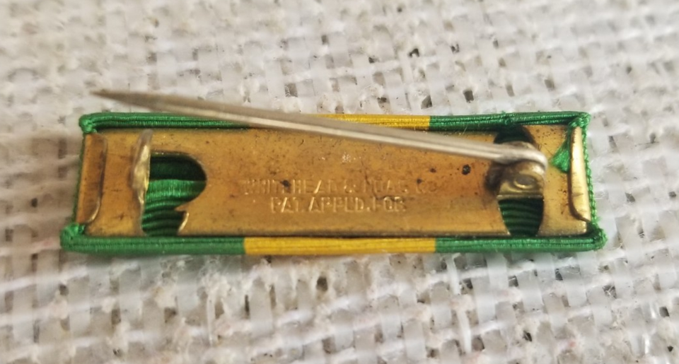 Ribbon Bar Mexican Border War Service Medal Pinback US Army Whitehead ...