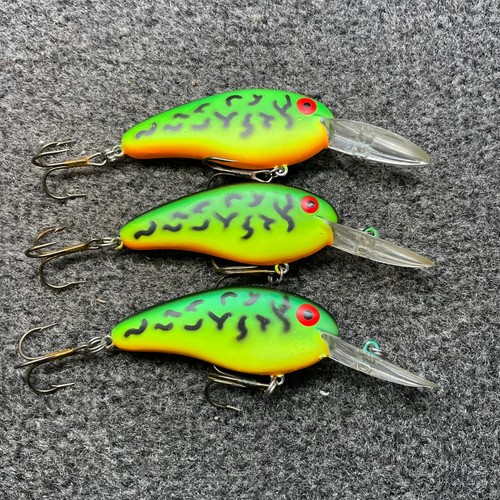 Bomber Deep Flat A Crankbaits Lot of 3 Lures 3/8oz - FT Fire Tiger ...