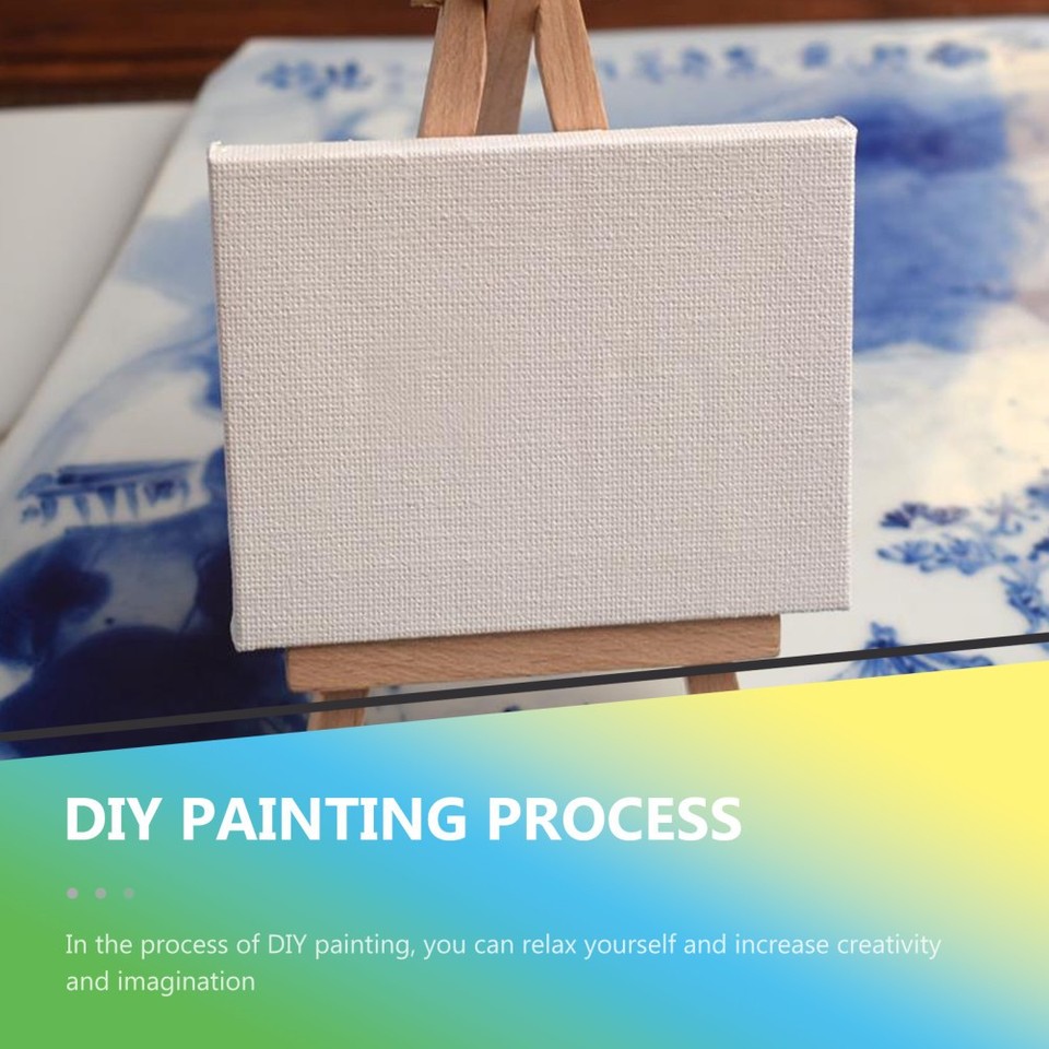 72 Pcs Painting Canvas Panels Stretched Canvas Frames DIY Blank | eBay UK