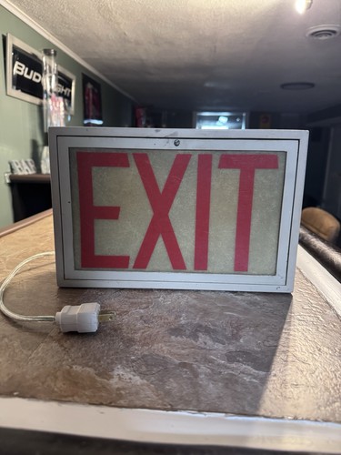 Vintage Plug In EXIT Sign | eBay