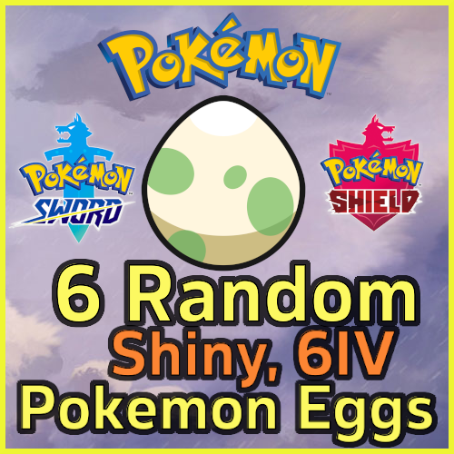 6 Random Shiny 6IV Pokemon Eggs Mystery Surprise Egg Ei Eier Sword & Shield SwSh | eBay