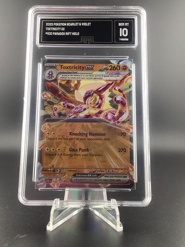 Pokémon Toxtricity Ex 100/182 Paradox Rift Double Rare GMA 10 Gem Mint ...