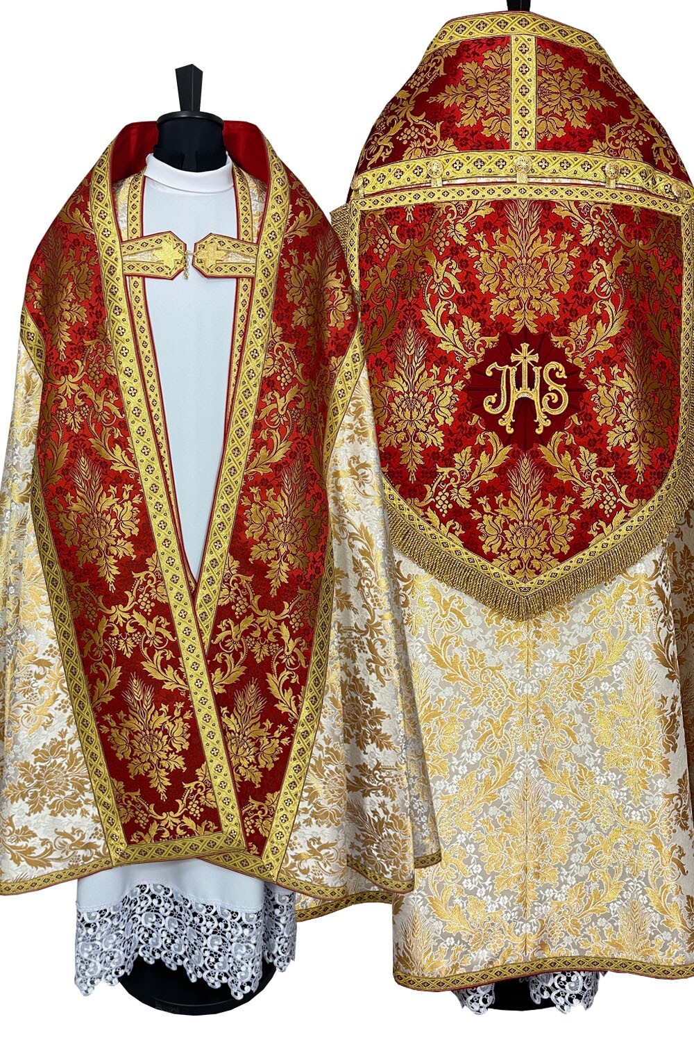 COPE Golden roman style vestment, quality Brocade, high quality orphrey ...