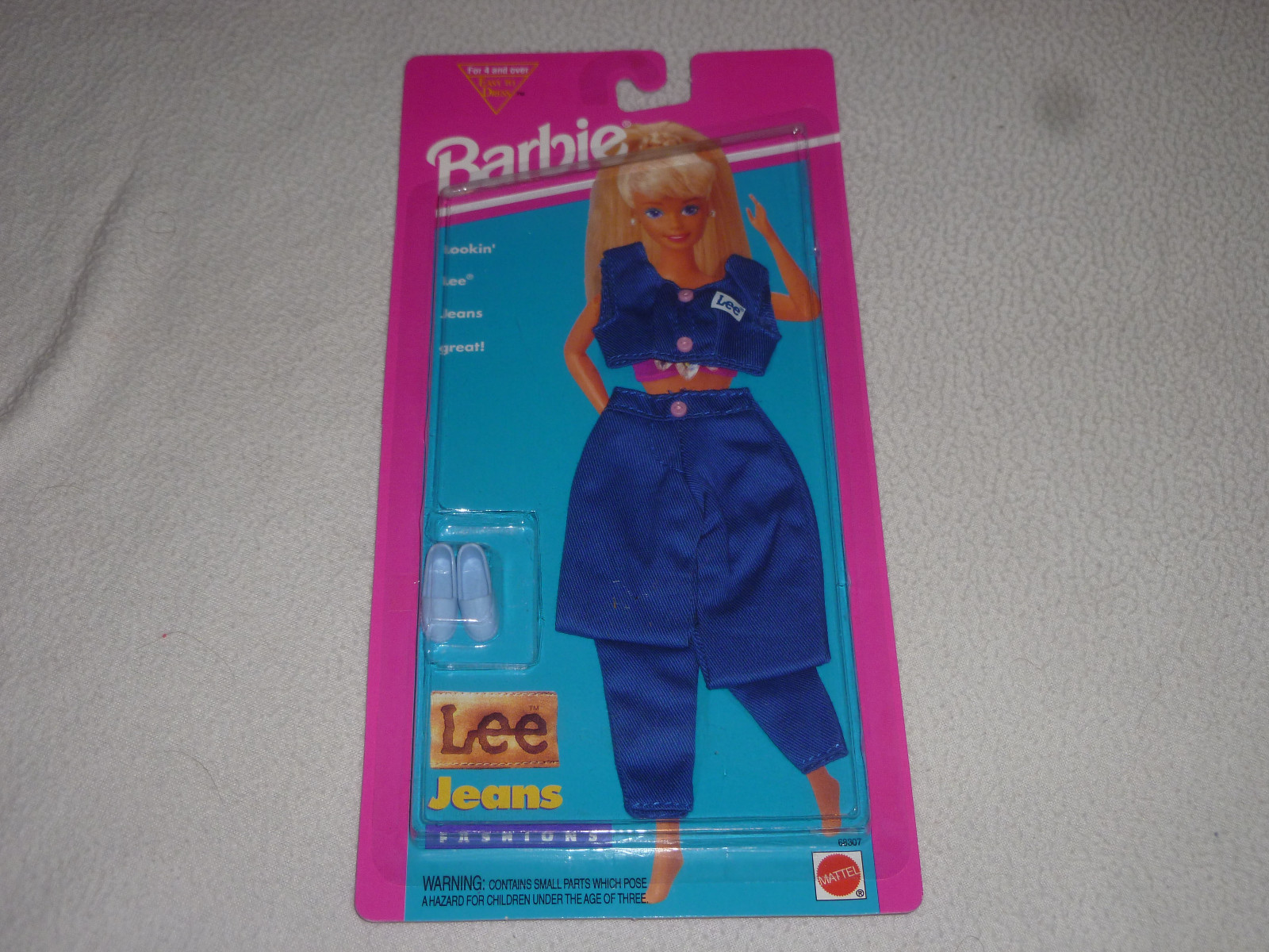 NEW ON CARD BARBIE LEE JEANS FASHIONS SET NO 68307 MATTEL 1995 NOC ...